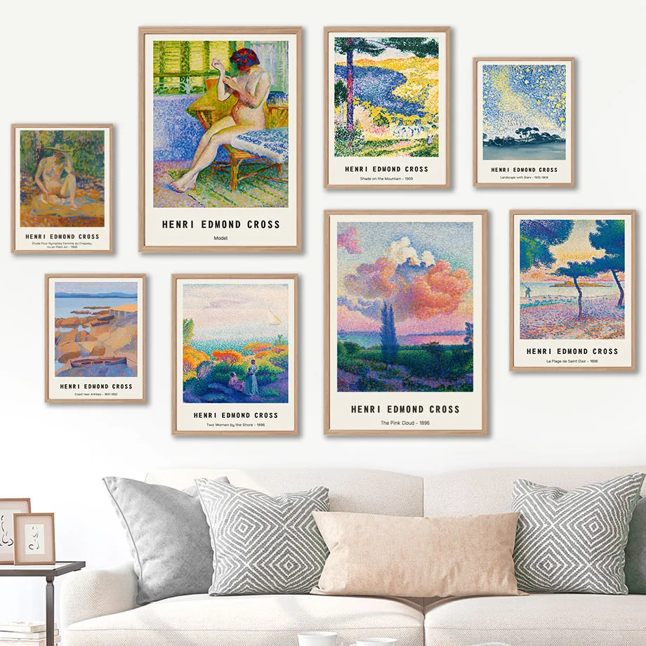 Henri-Edmond-Cross-Prints-Abstract-Colorful-Landscape-Posters-Gallery ...