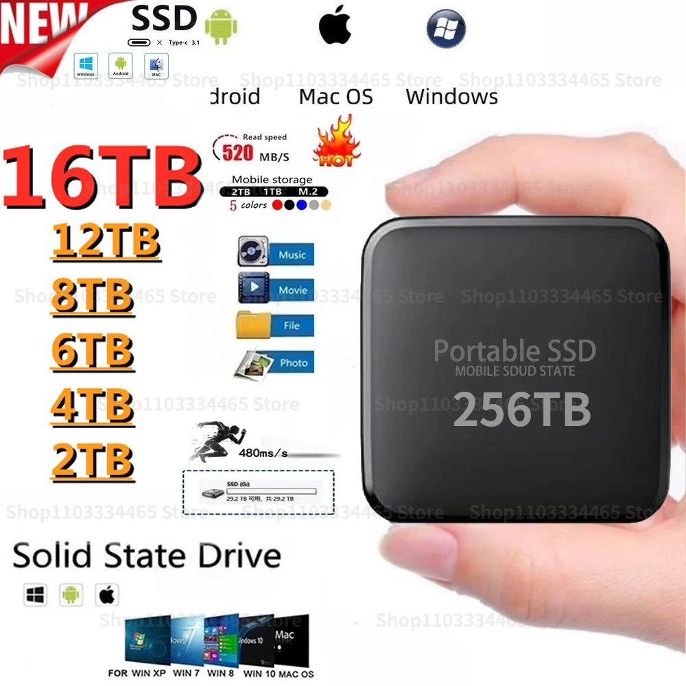 Disco-Duro-SSD-de-alta-velocidad-unidad-de-estado-s-lido-de-256TB-2TB ...