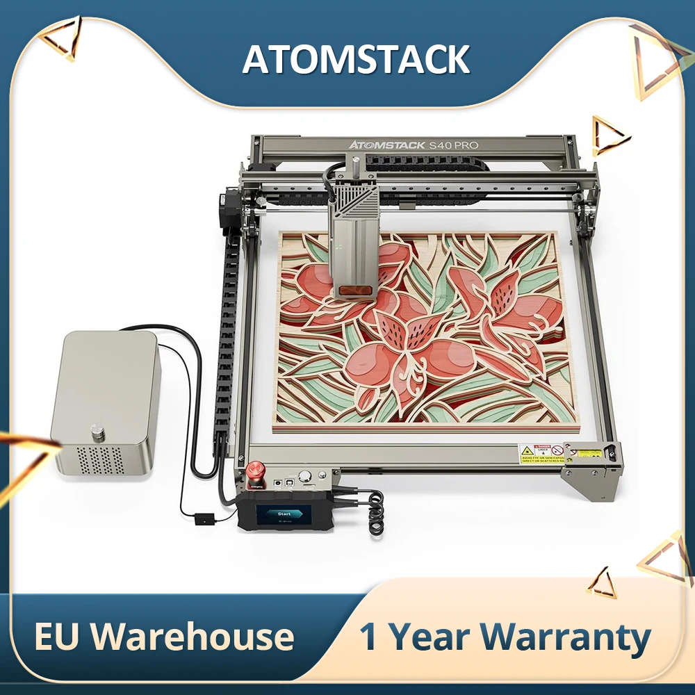 ATOMSTACK S40 PRO Laser Engraver 48W Laser Power, Laser Cutter with F30 ...