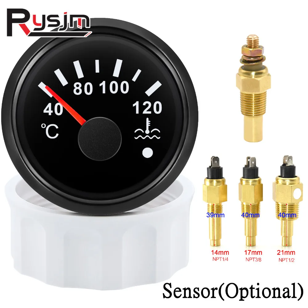HD-52mm-Universal-Car-Boat-Water-Temperature-Gauge-With-Coolant ...