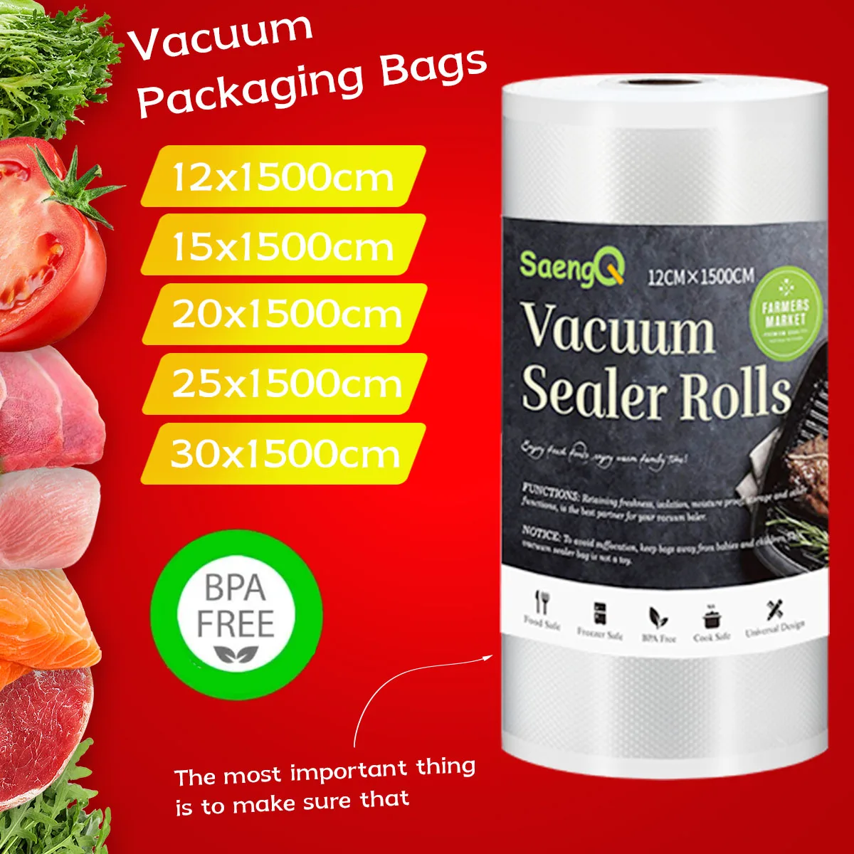 vacuum-compression-bags-single-sided-mesh-sausage-preserved-meat ...