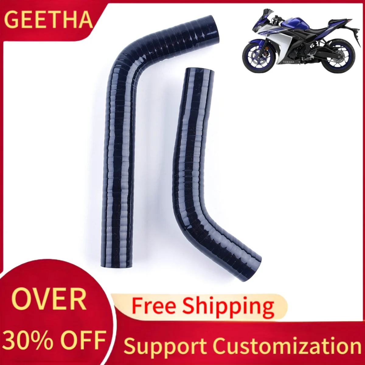 For 2015-2022 Yamaha YZF R3 R25 MT-03 MT 250 Silicone Radiator Coolant ...