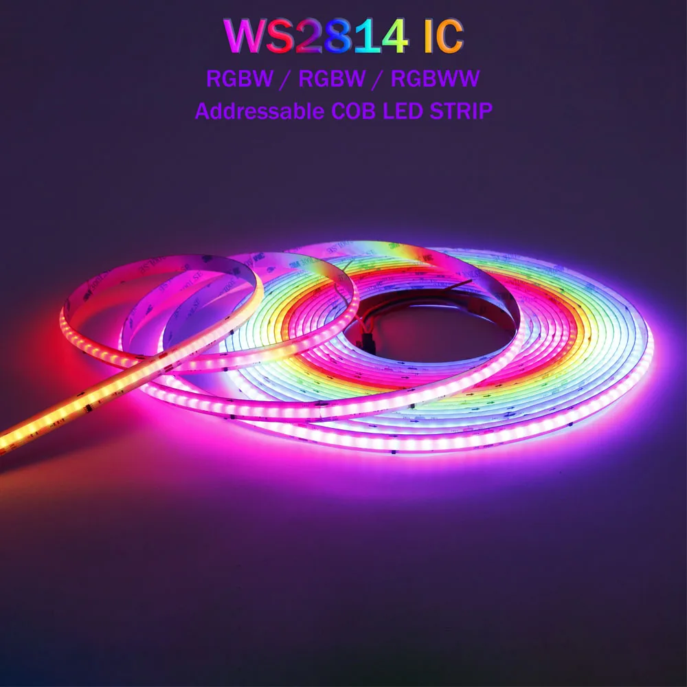 WS2814-RGBW-FCOB-LED-Strip-Light-576Leds-SPI-Addressable-IC-Dream-Color ...