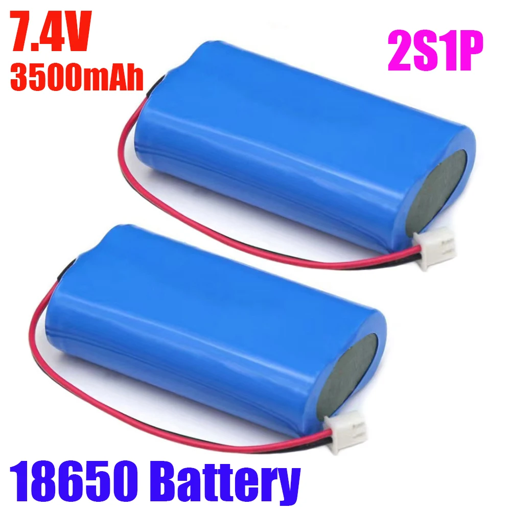 7.4 V, 3500mah 100% New Rechargeable 18650 Lithium Battery Amplifier ...
