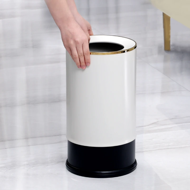 Office-Living-Room-Trash-Can-luxury-Office-Metal-Big-Office-Toilette ...