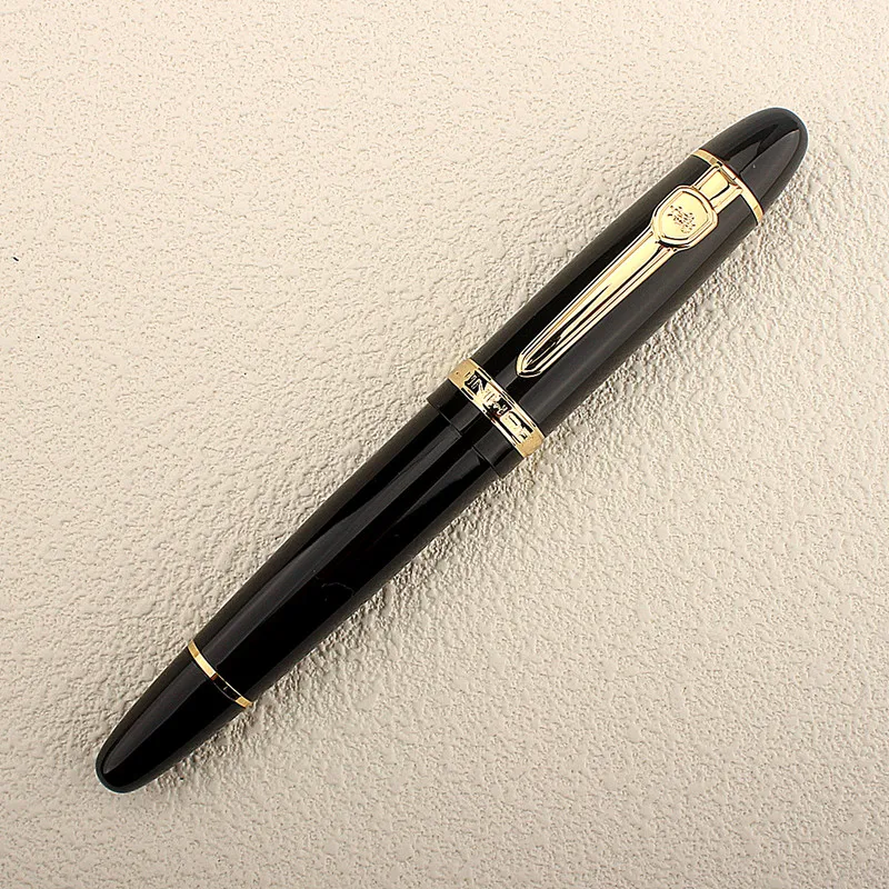 New Jinhao 159 Metal Ballpoint Pen Black and Gold Silver 0.7MM Nib ...