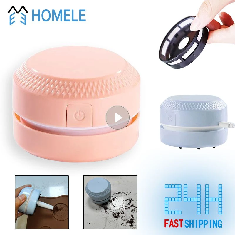 Vacuum Cleaners Mini USB Battery Multifunctional Portable Desktop Desk ...