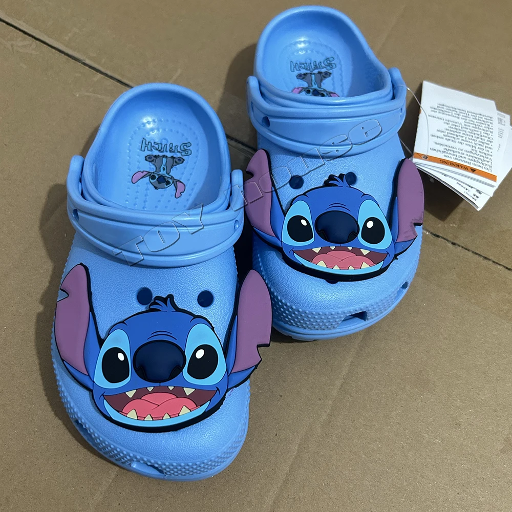 Miniso-Stitch-Cartoon-Anime-Solid-Waterproof-Slippers-Outdoor-Sandals ...