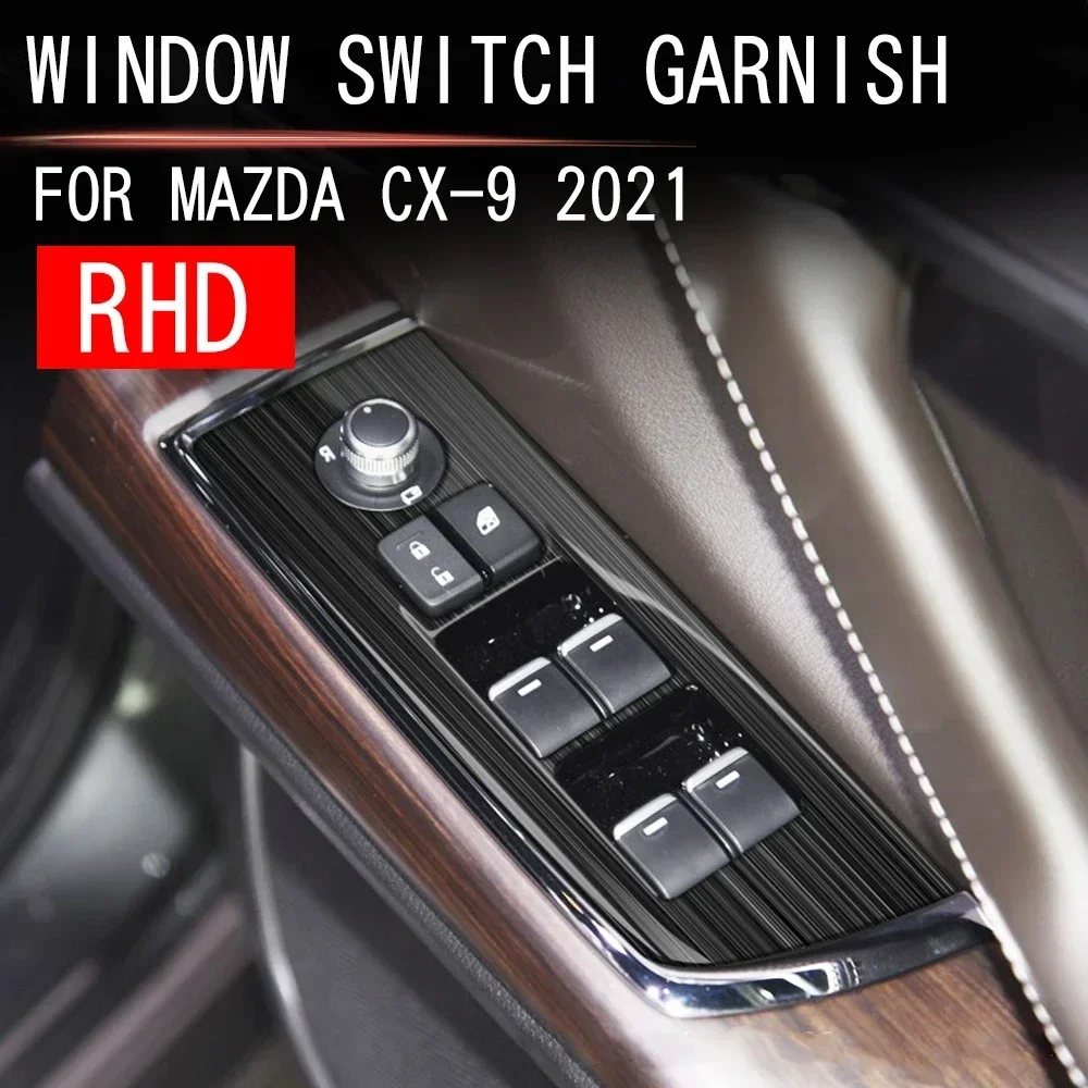 Car-Window-Control-Button-Cover-Window-Switch-Panel-Trim-Sticker-for ...