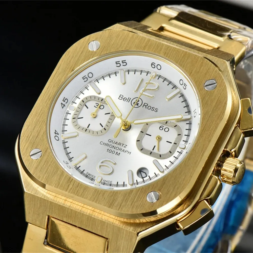 Bell-Ross-rel-gio-de-quartzo-masculino-pulseira-de-a-o-imperme-vel ...