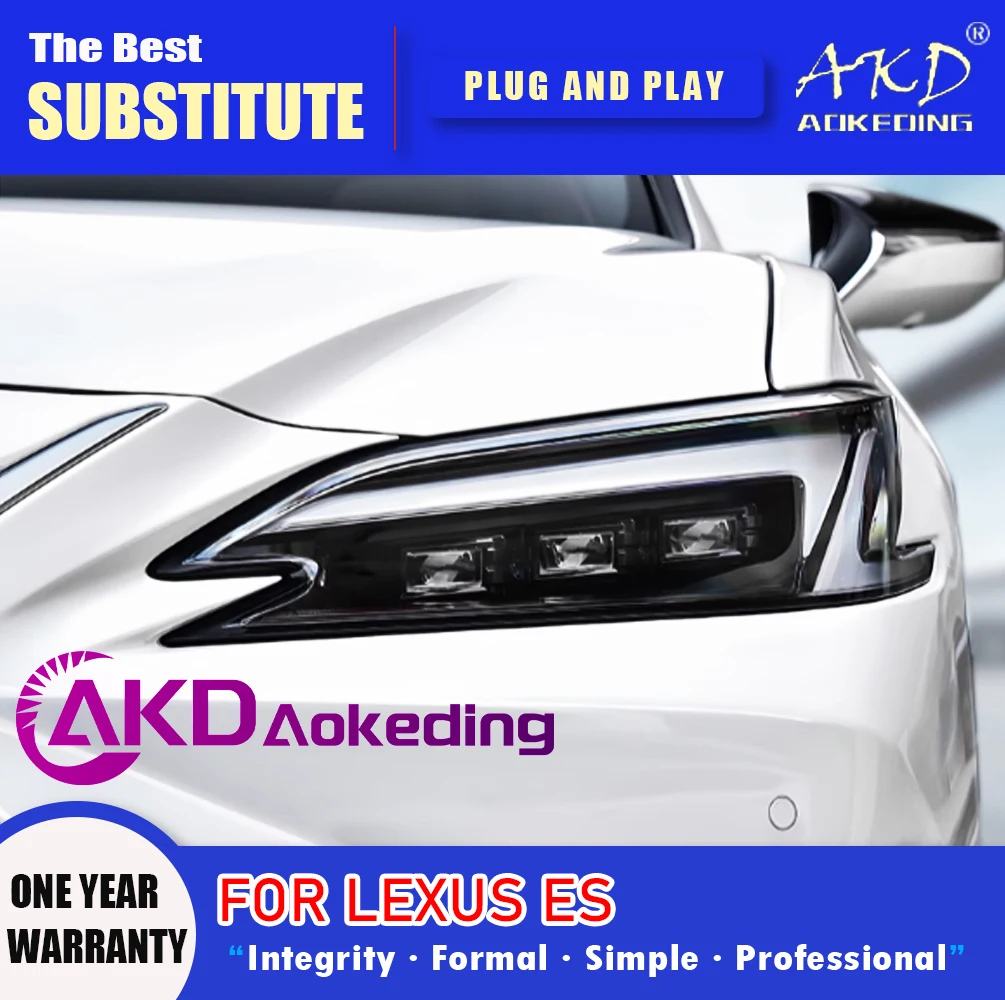 AKD Head Lamp for Lexus ES LED Headlight 2018-2023 Headlights ES300 ...