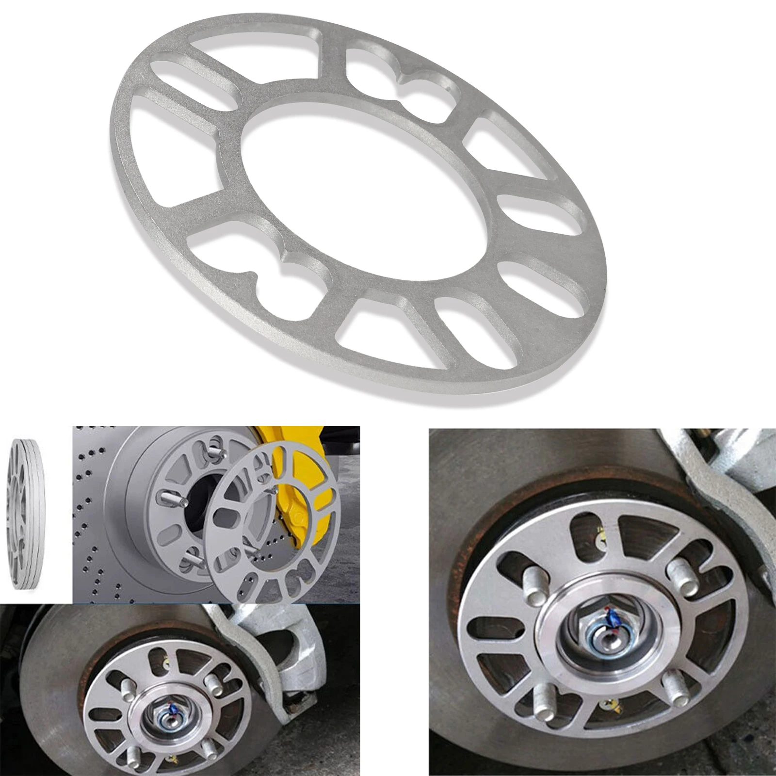 Car Wheel Spacers Shims Plate 5mm for Most 4 Lug and 5 Lug Wheel Rims ...