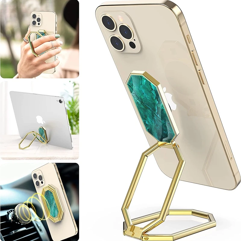Metal Phone Ring Holder Finger Kickstand 360 Rotation Back Grip ...
