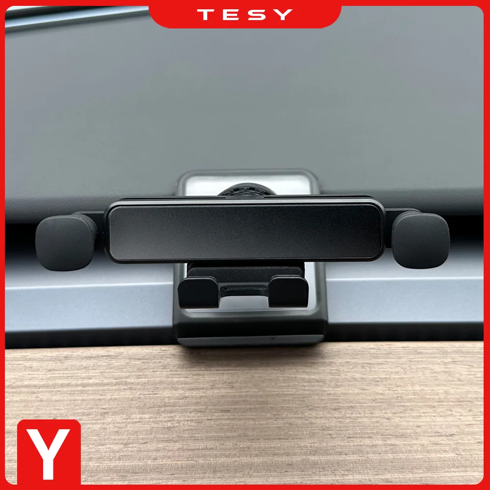 For-Tesla-Model-Y-Car-Cell-Phone-Holder-Noiseless-Gravity-Support-Mount ...