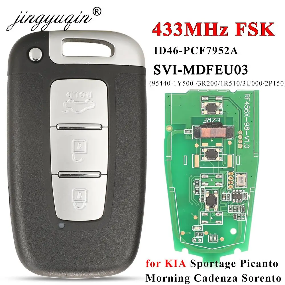 jingyuqin-433Mhz-SVI-MDFEU03-Car-Remote-Smart-Key-for-KIA-Sportage ...