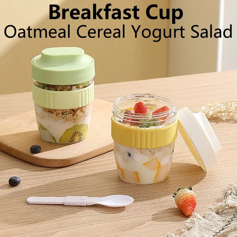 480-570ML-Breakfast-Cup-Oatmeal-Cereal-Yogurt-Salad-Mug-with-Lid-Spoon ...