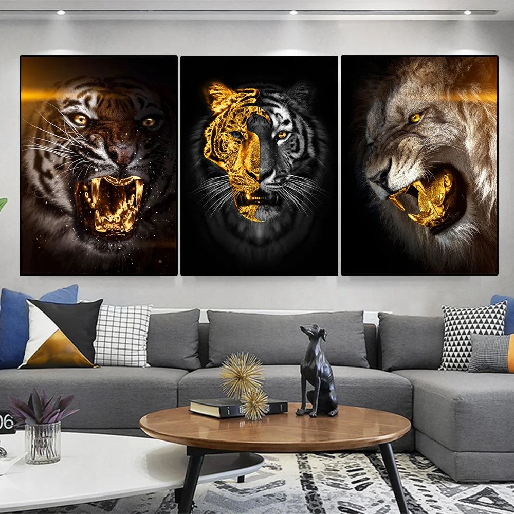 Islamic Calligraphy Art Tiger