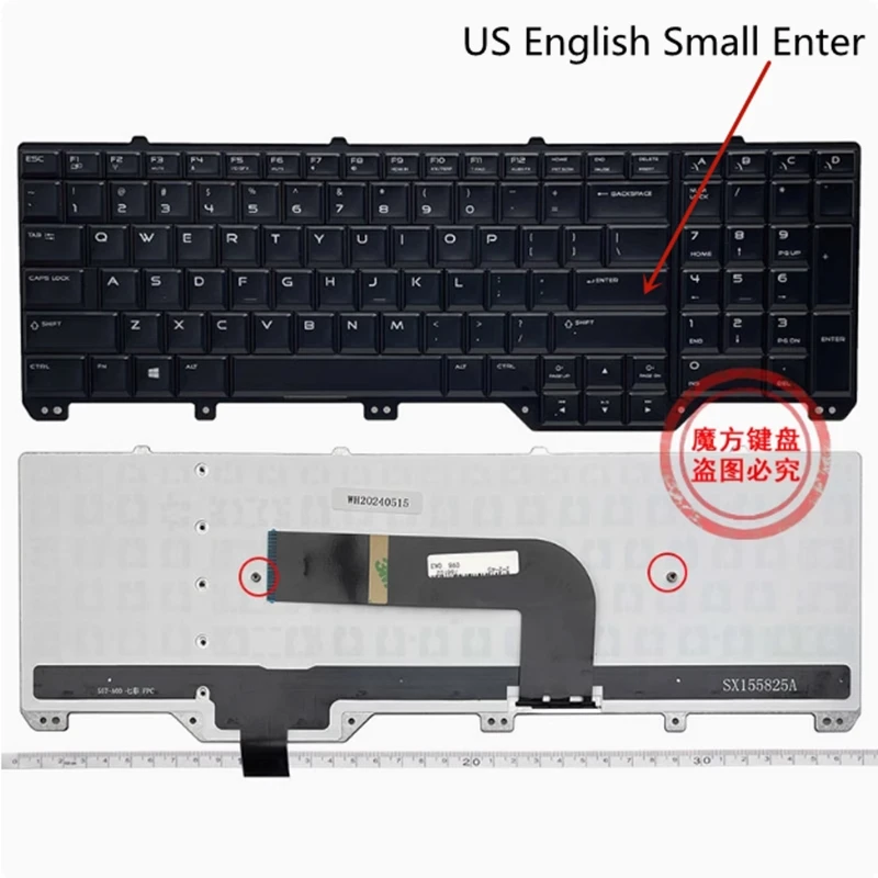New Laptop English Layout Keyboard For Dell Alienware P18E M17X R5 R6 ...