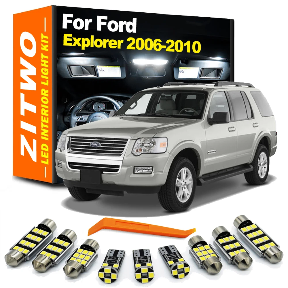 ZITWO-13Pcs-For-Ford-Explorer-2006-2007-2008-2009-2010-LED-Interior ...