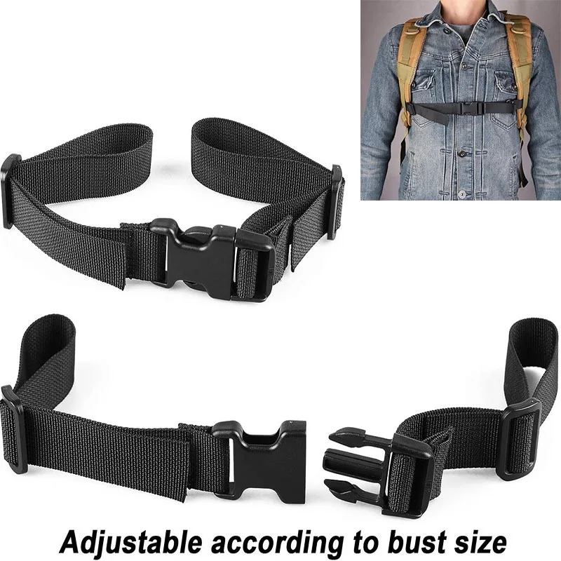 Backpack Chest Bag Strap Harness Adjustable Shoulder Strap For Bag ...