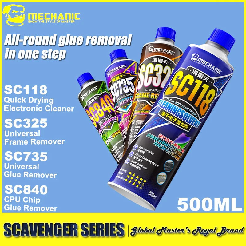 MECHANIC Scavenger Fast Dry Electronic Cleaner Universal Adhesive ...