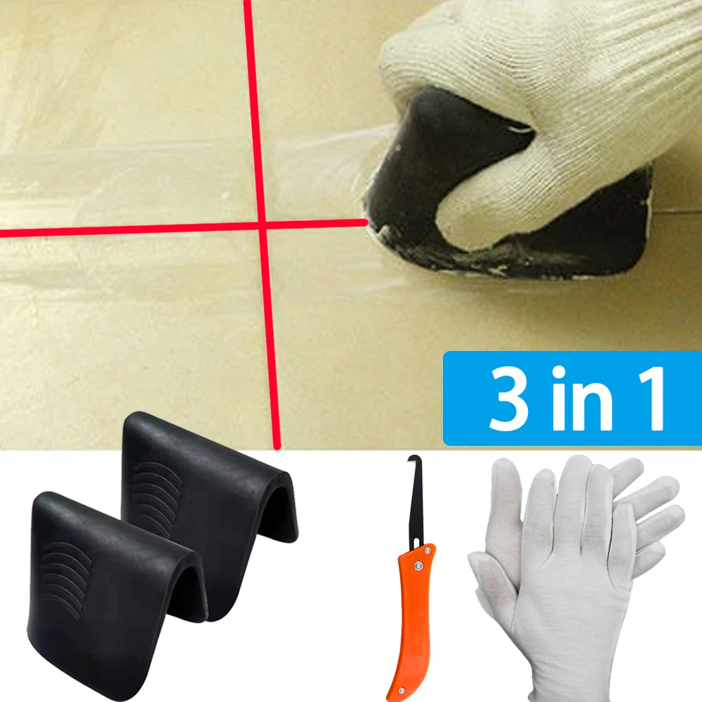 3in1 Tile Caulking Finisher Putty Sealant Smooth Scraper Kit Set For ...