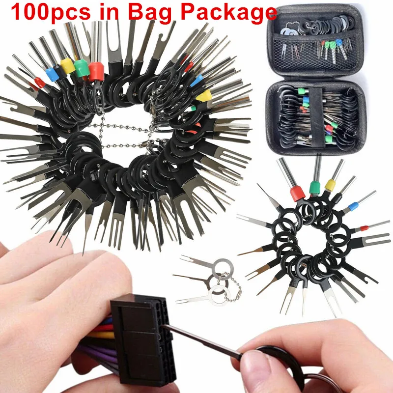 100pcs-in-Bag-Auto-Repair-Key-Set-Terminal-Removal-Tool-Car-Electrical ...