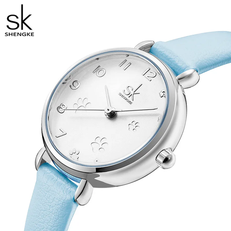 Shengke-Summer-Colorful-Women-Watch-Blue-Strap-Ladies-Clock-Japanese ...