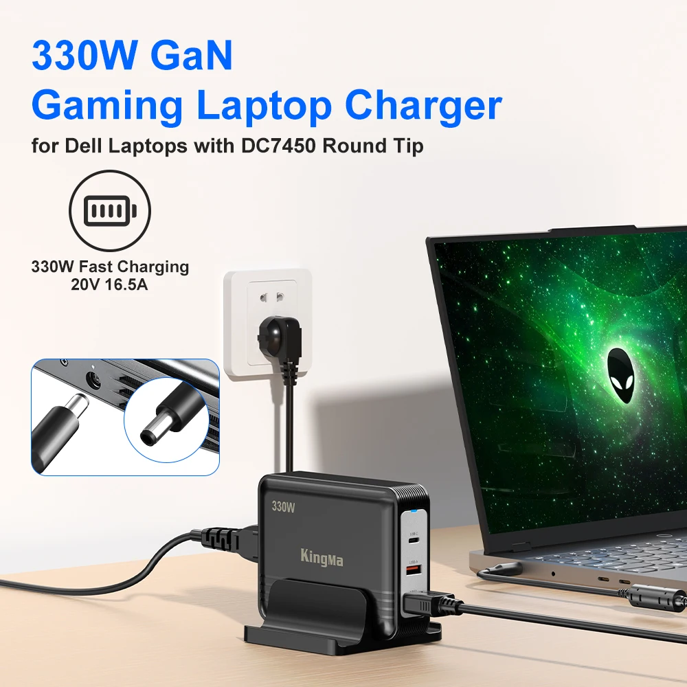 330W-19-5V-GaN-Laptop-Charger-for-DELL-Alienware-M17-M18X-X17-X51-Area ...