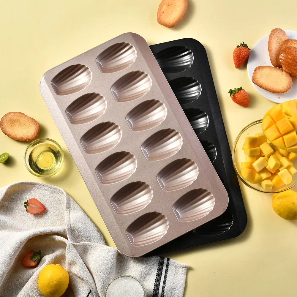 1-Pack-12-Cup-Nonstick-Mini-Cake-Pan-Madeleine-Tray-Tin-Mold-Madeleine ...