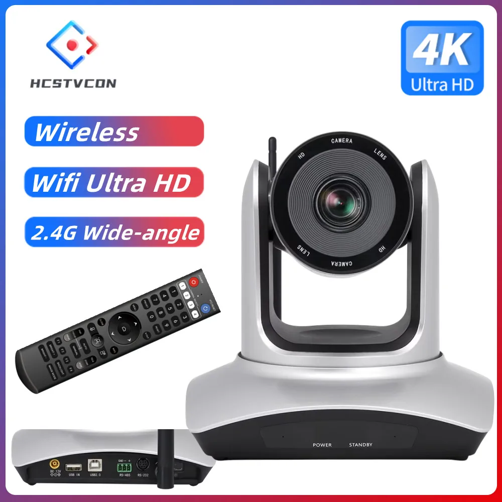 Wireless-Video-Conference-Camera-WIFI-Ultra-HD-2-4G-Wide-angle-PTZ-USB ...
