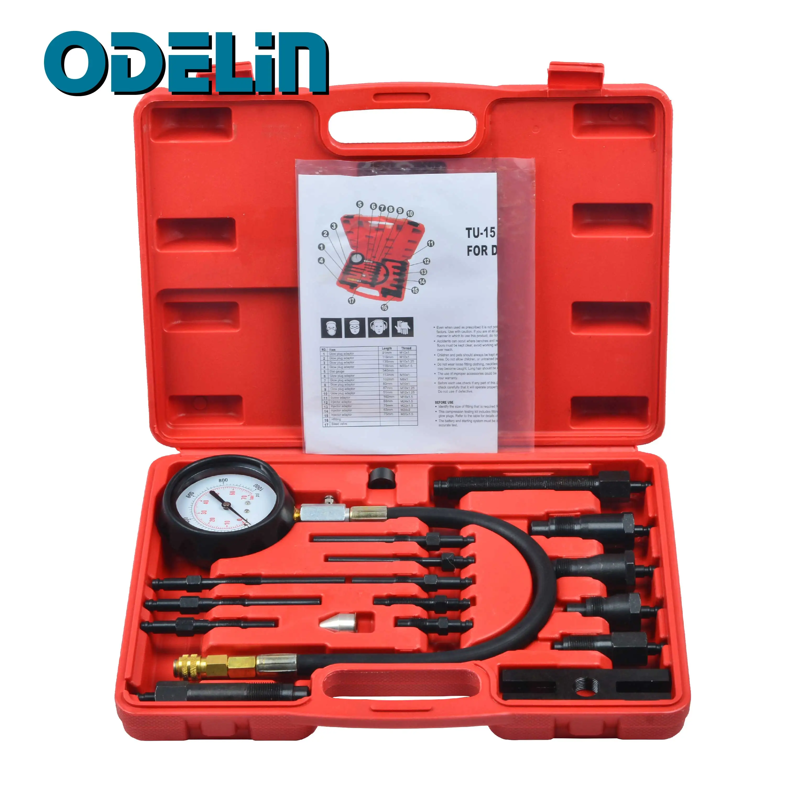 TU-15B Kit tester di compressione cilindro motore diesel Strumento ...