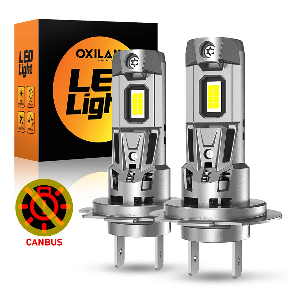 2x-Canbus-Turbo-H7-LED-Bulbs-with-Fan-High-Power-120W-22000LM-for ...