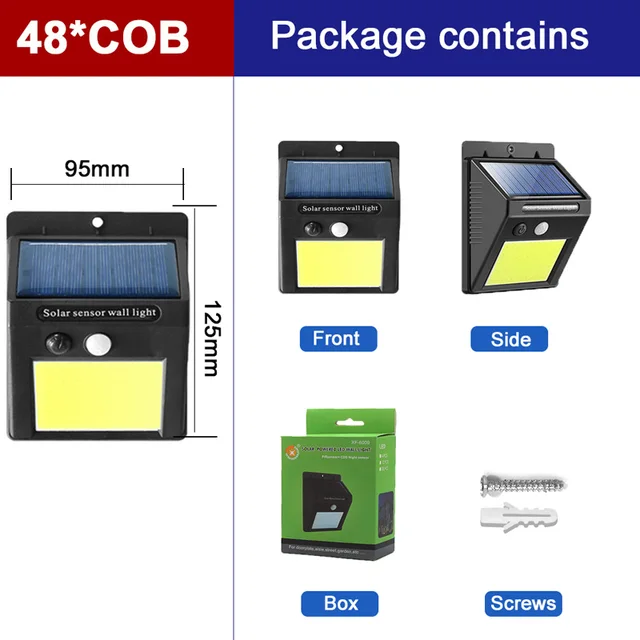 10000 Watts Solar Street Lights Outdoor 30000mAH 1000000 Lumens Motion ...
