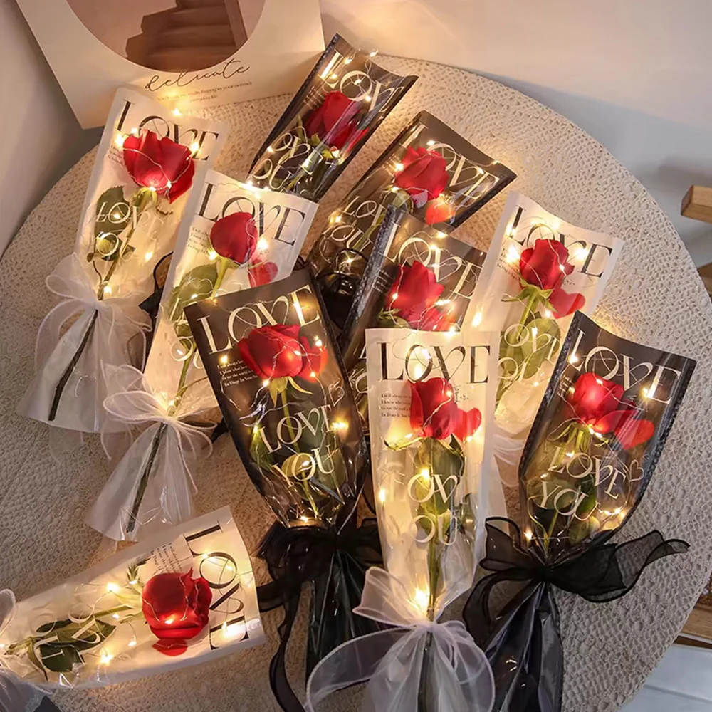 20pcs-Packaging-Bag-Single-Rose-Sleeves-Cellophane-Bag-DIY-Rose ...