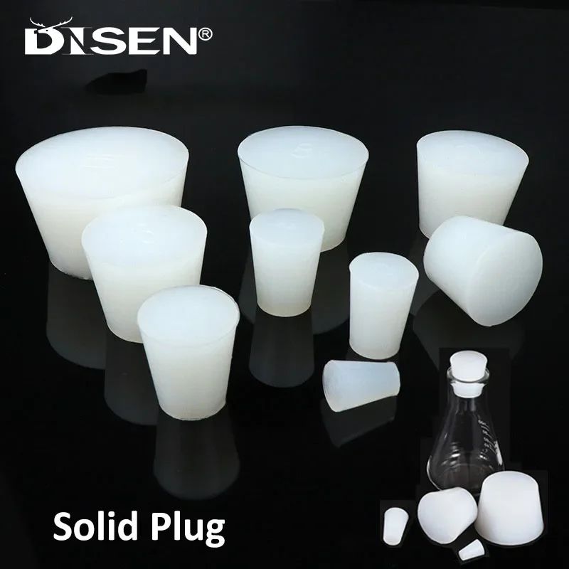 Silicone-Conical-Stoppers-Solid-HIGH-TEMP-White-Soft-Stopper-For ...