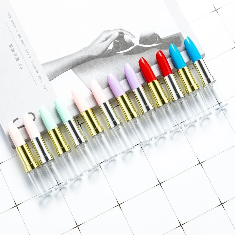 6Pcs Lipstick Shaped Ballpoint Pen for Women, Novelty Writing Pen 0.5mm ...