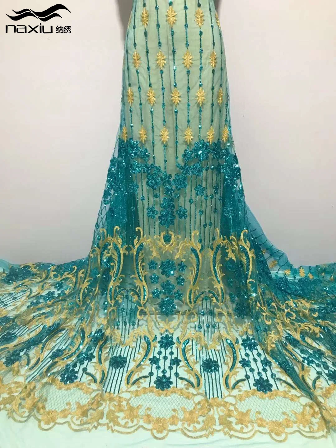 Madison-Tecido-De-Renda-De-Lantejoulas-Africanas-Alta-Qualidade-Nig-ria ...