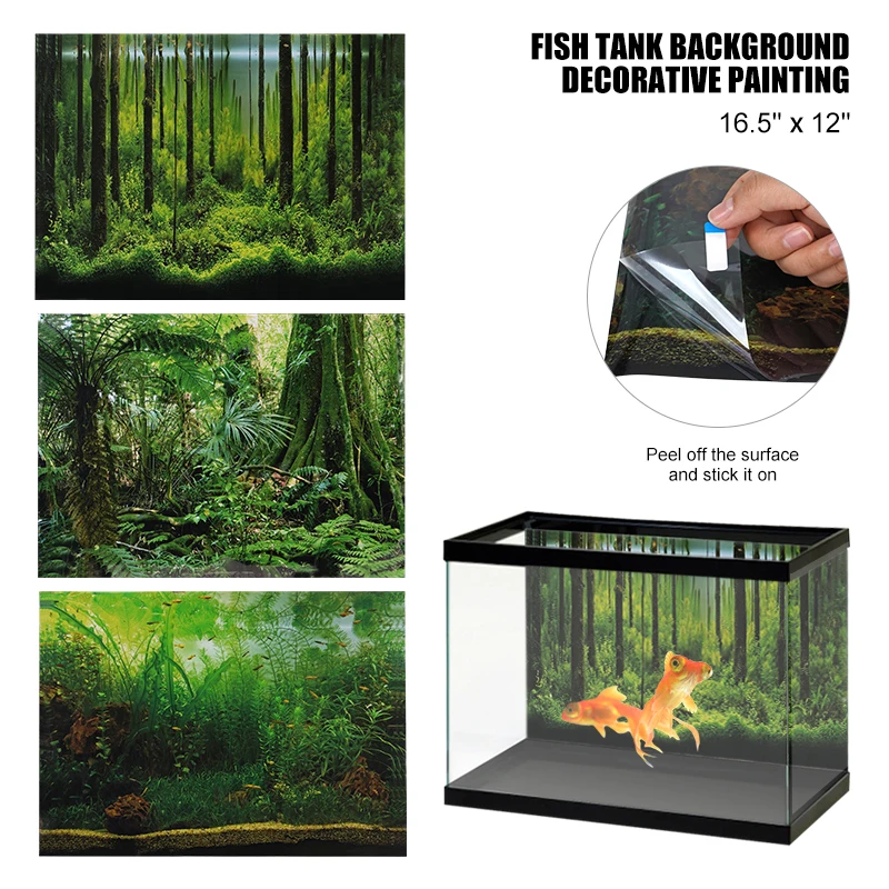 Aquarium-Background-Poster-PVC-Adhesive-Sticker-Fish-Tank-Seafloor ...