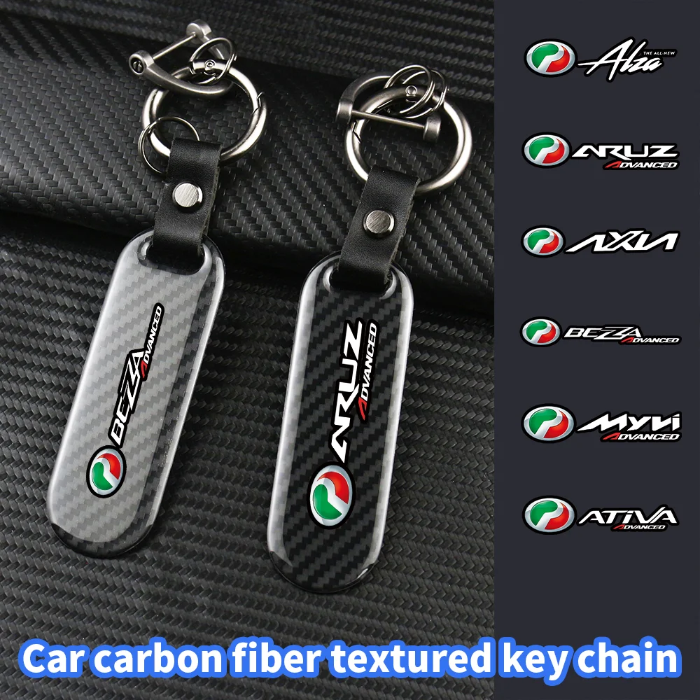 Car-Keychain-Carbon-Fiber-Rope-Car-Ring-Keychain-Trinket-Zinc-Alloy-For ...