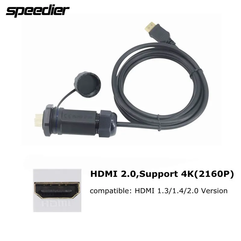 HDMI-2-0-Waterproof-Cable-Aviation-Connector-4K-2160P-20Pin-HDMI-Dual ...