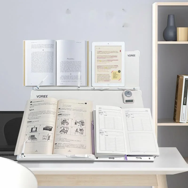 Double-Layer-Wood-White-Reading-Rack-Multifunction-Computer-IPAD-Height ...