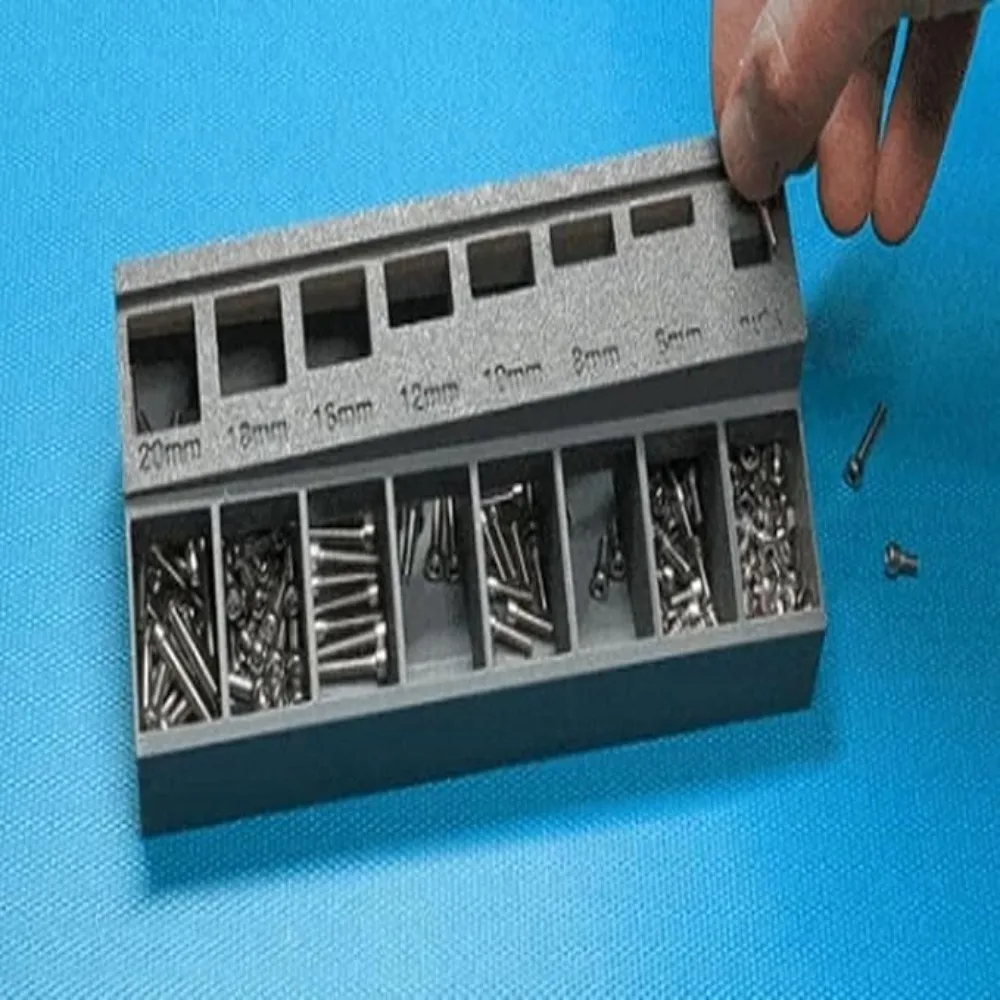 New With 7 Measuring Slots M3 Bolt Sorter Portable Practical Screw ...