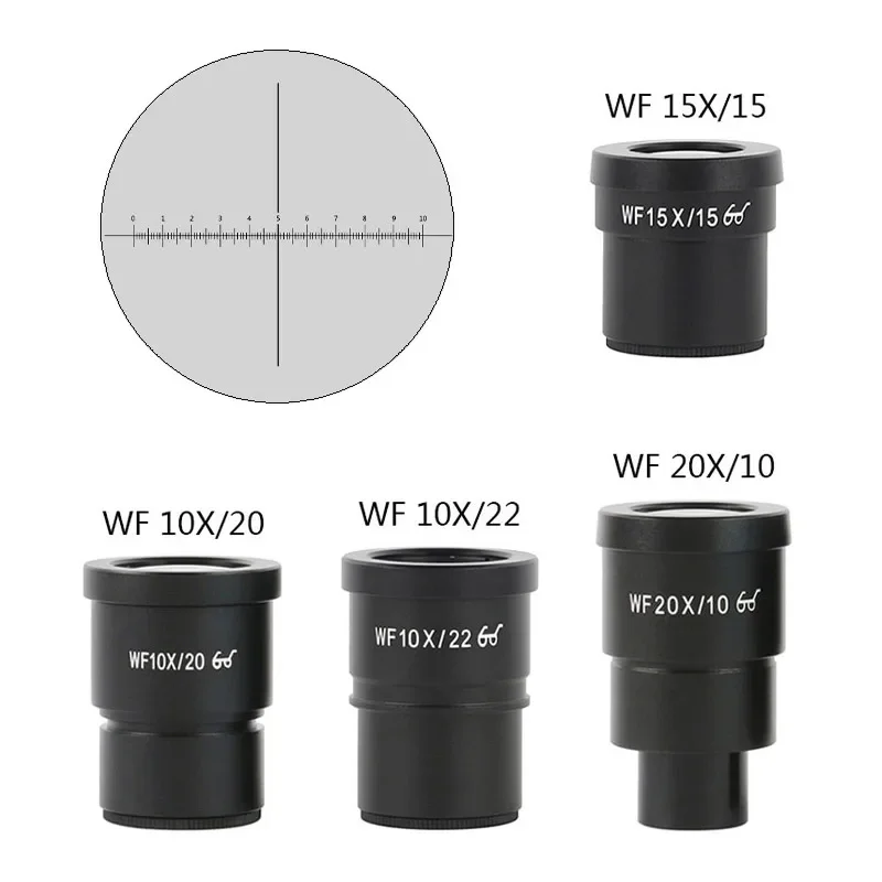 Microscopio estéreo WF10X WF15X WF20X WF30X campo gran angular de ...