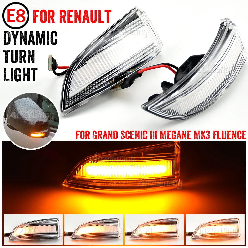 2X LED Dynamic Turn Signal Light Side Mirror Sequential Indicator Lamp ...