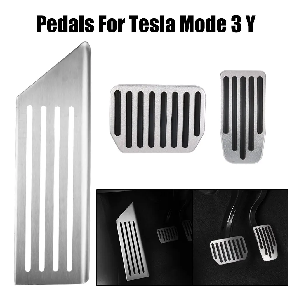 Aluminum-Alloy-Foot-Pedal-For-Tesla-Model-3-Y-Rest-Brake-Pedals-With ...