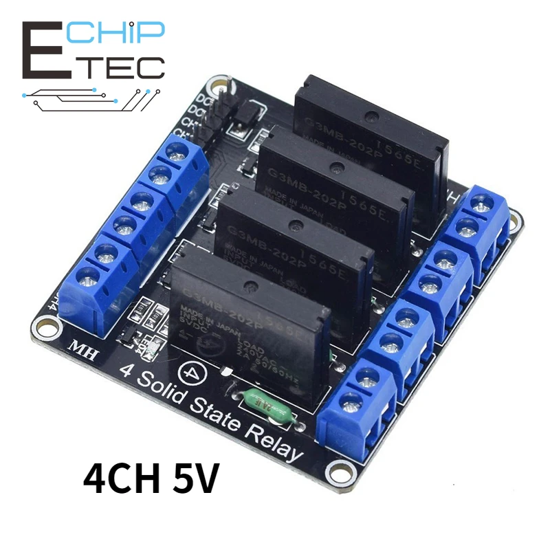 Free-shipping-5V-Relay-4-Channel-SSR-High-Level-Solid-State-Relay ...