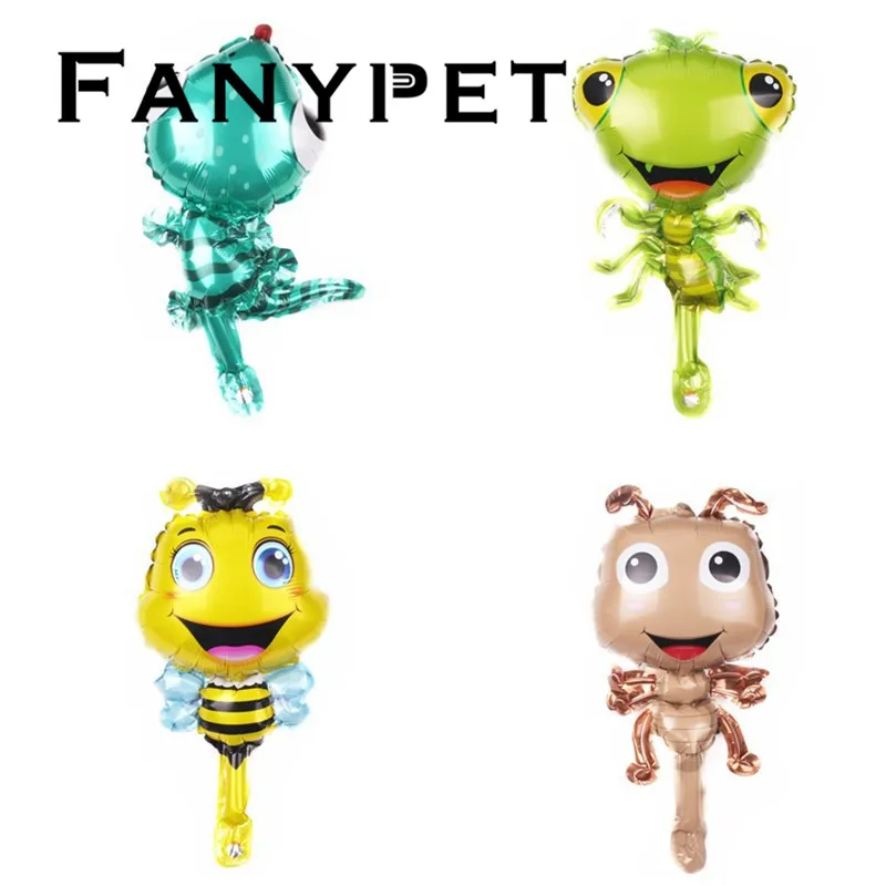 10pcs-mini-Insects-Animals-Foil-Balloons-Bee-Gecko-Ant-Mantis-Jungle ...