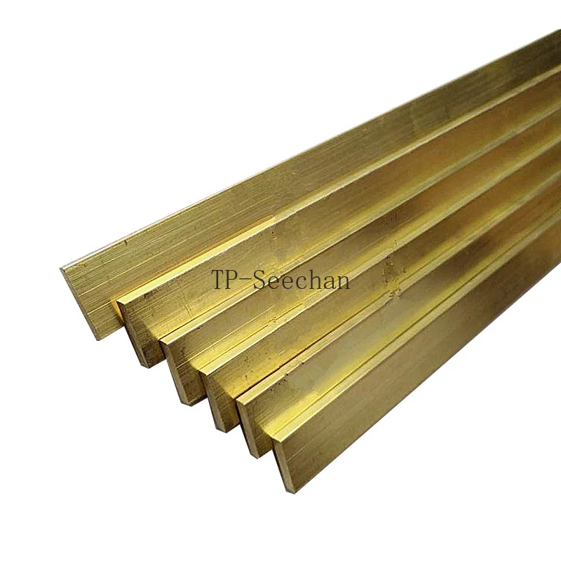 Brass Flat Bar Plate L/500mm H59 Square Rod Solid CNC Metal Sheet ...