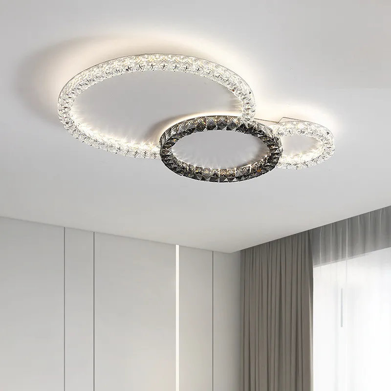 Luxury Living Room Led Ceiling Lights White Wrought Iron Ceiling ...